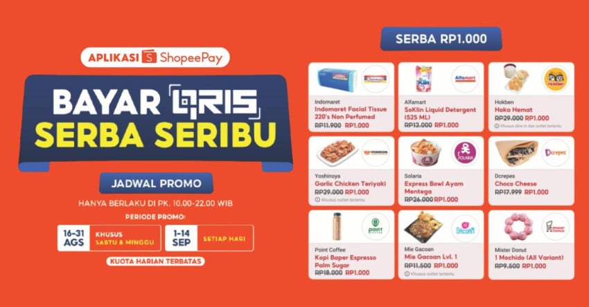 Deretan Promo Weekend Seru dengan Bayar QRIS Serba Seribu - Ruang Bibir