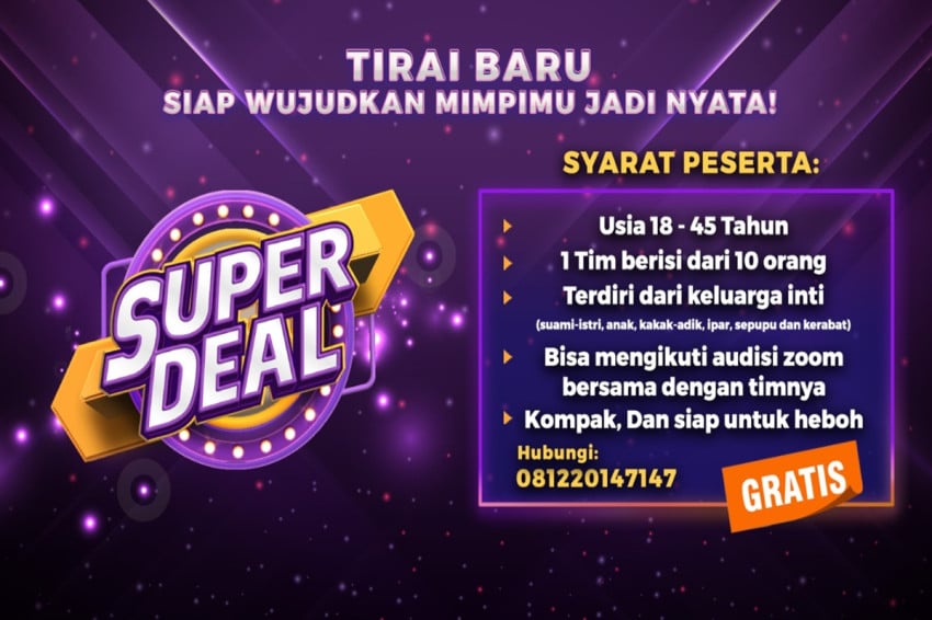 Super Deal Indonesia Kembali Hadir di MNCTV, Gameshow Keluarga Paling ...