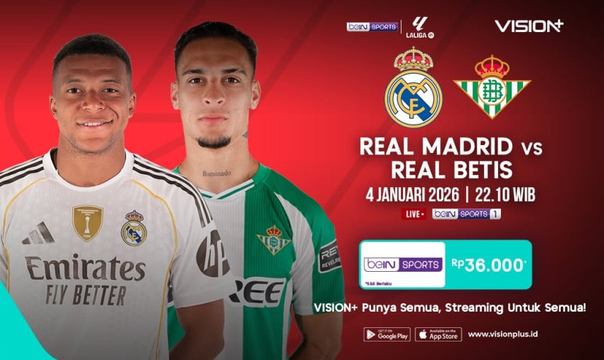 Real Madrid vs Real Betis Siap Digelar, Ini Info Tayangnya di VISION+ ...