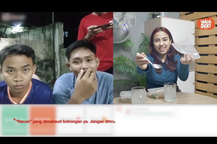 Azia Iseng Sambil Mukbang, Berhasil Bikin Panik - Ruang Bibir