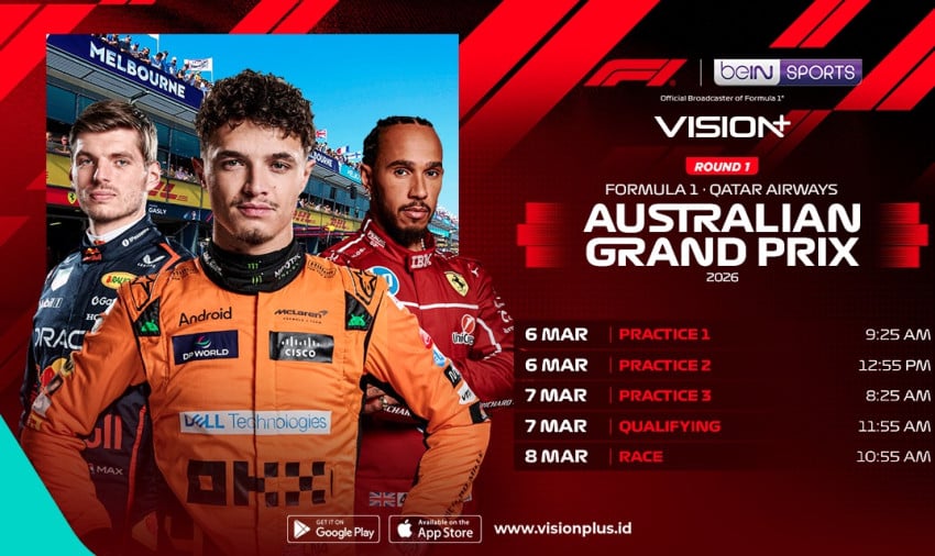 Formula 1 2026 Resmi Dimulai! Nonton Era Baru di Australian Grand Prix ...